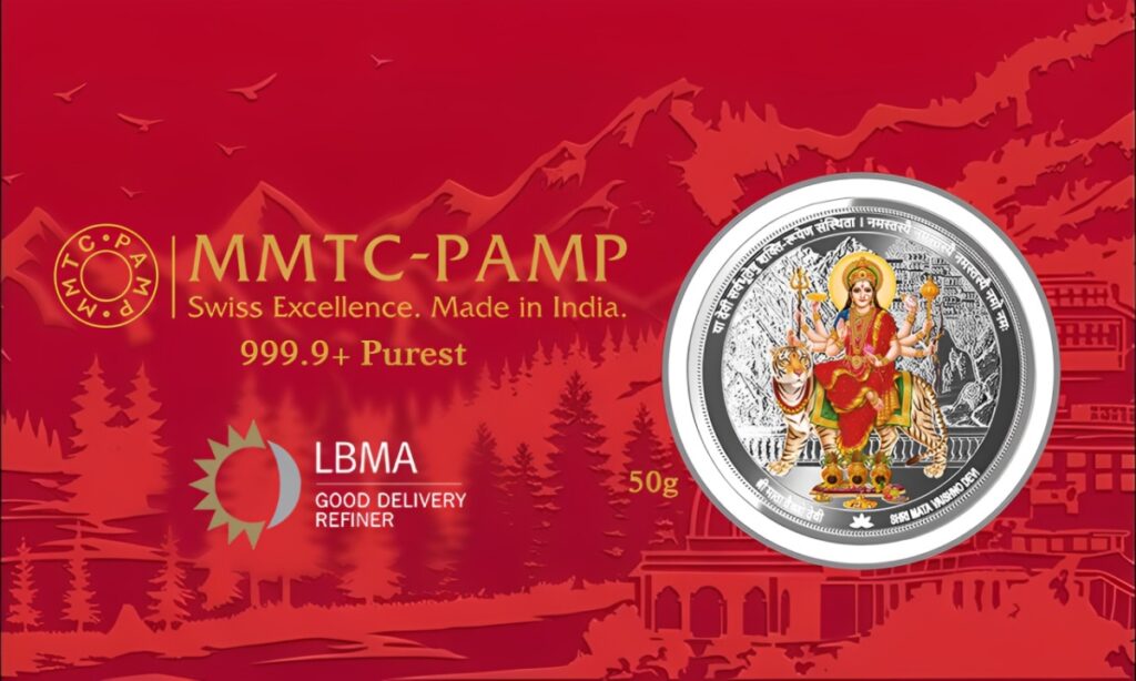MMTC-PAMP Marks Navratras with Launch of 50g 999.9+ Pure Silver Vaishno ...